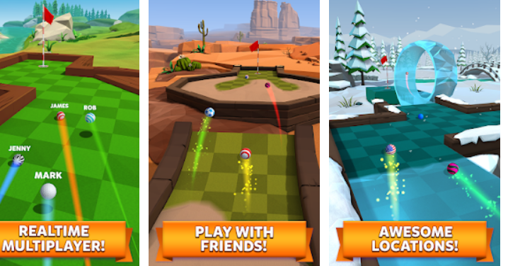 Android sportovní hra Golf Battle ke stažení zdarma