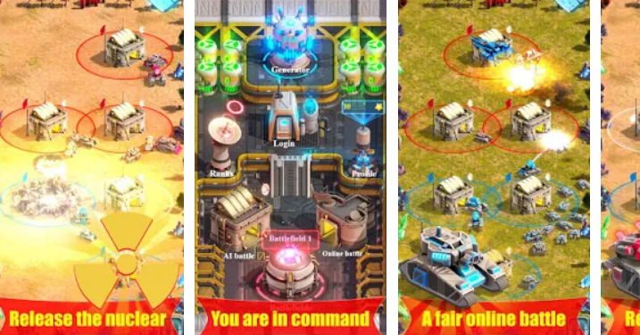 Android strategická hra Generals War ke stažení zdarma