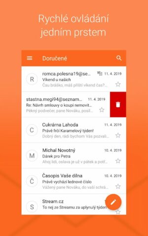 Aplikace Email.cz